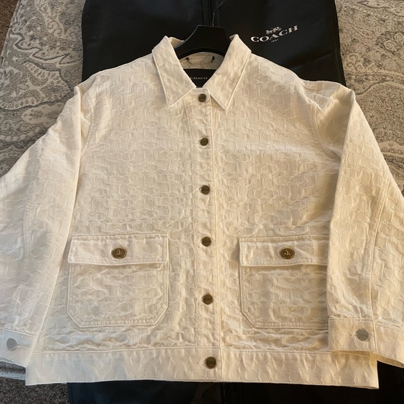 Coach | Jackets & Coats | Coach Signature Denim Jacket Brand New Never ...